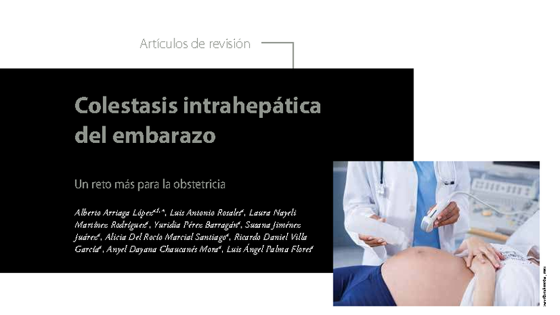 Revisión Actualizada sobre Colestasis Intrahepática del Embarazo - Studocu