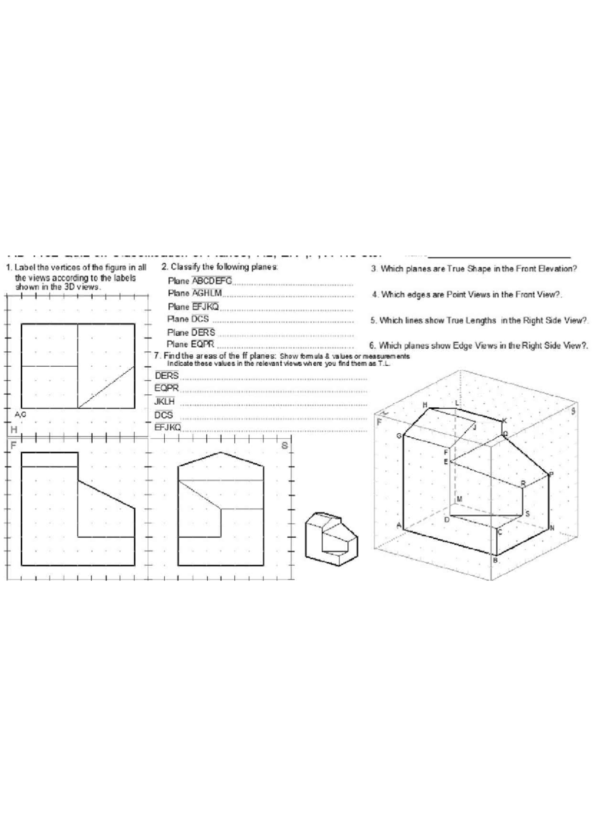 EXER 4 - A practice material for Solid Mensuration - 1. Label the ...