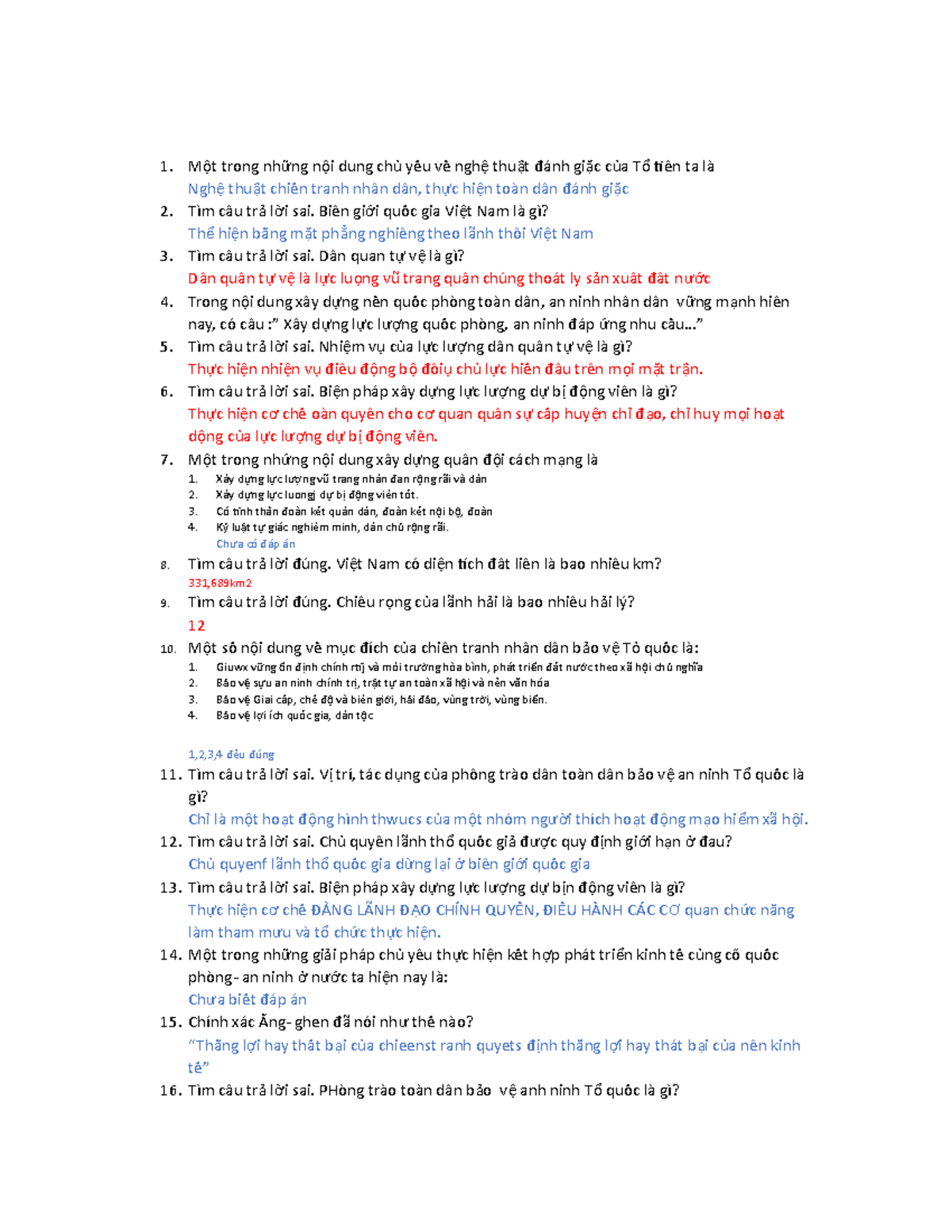 Học phần 1 đáp ánj hgtf - M t trong nh ng n i dung ch yếếu vếề ngh thu t đánh gi c c a T tến ta ...