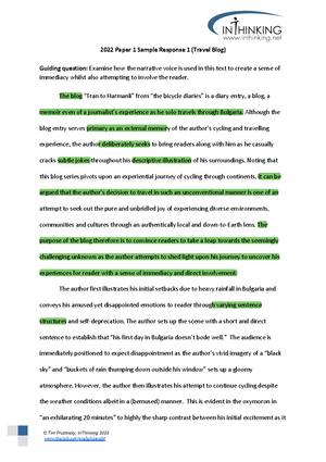 [Solved] a sample of paper 1 englishlanguage and literature diploma ...