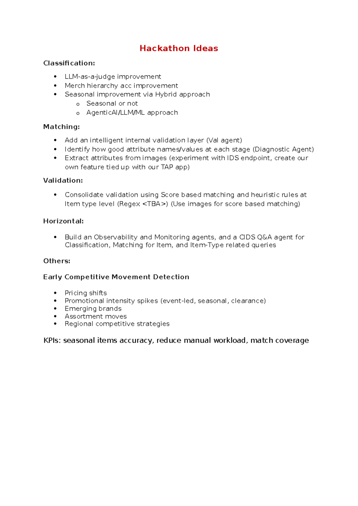 Hackathon Ideas Classification: Enhancing Competitive Intelligence ...
