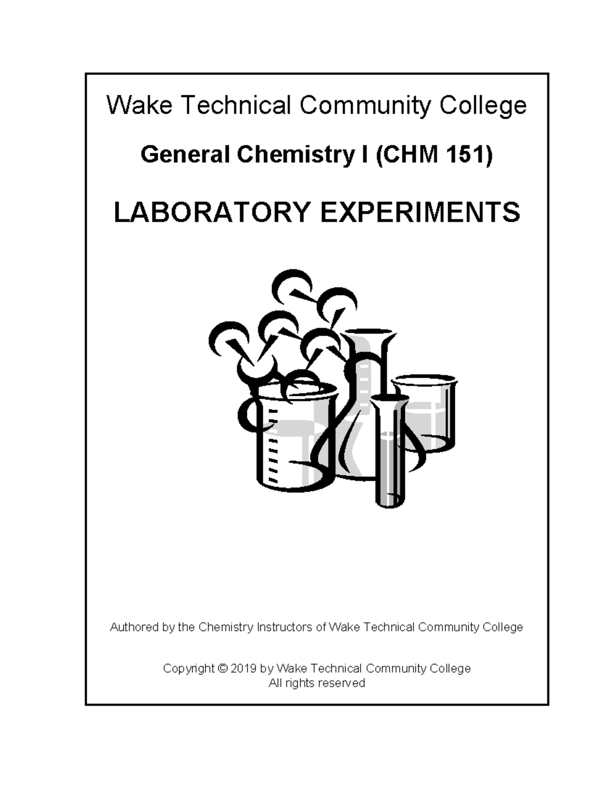 CHM 151 Lab Manual Sp21 - Wake Technical Community College General ...