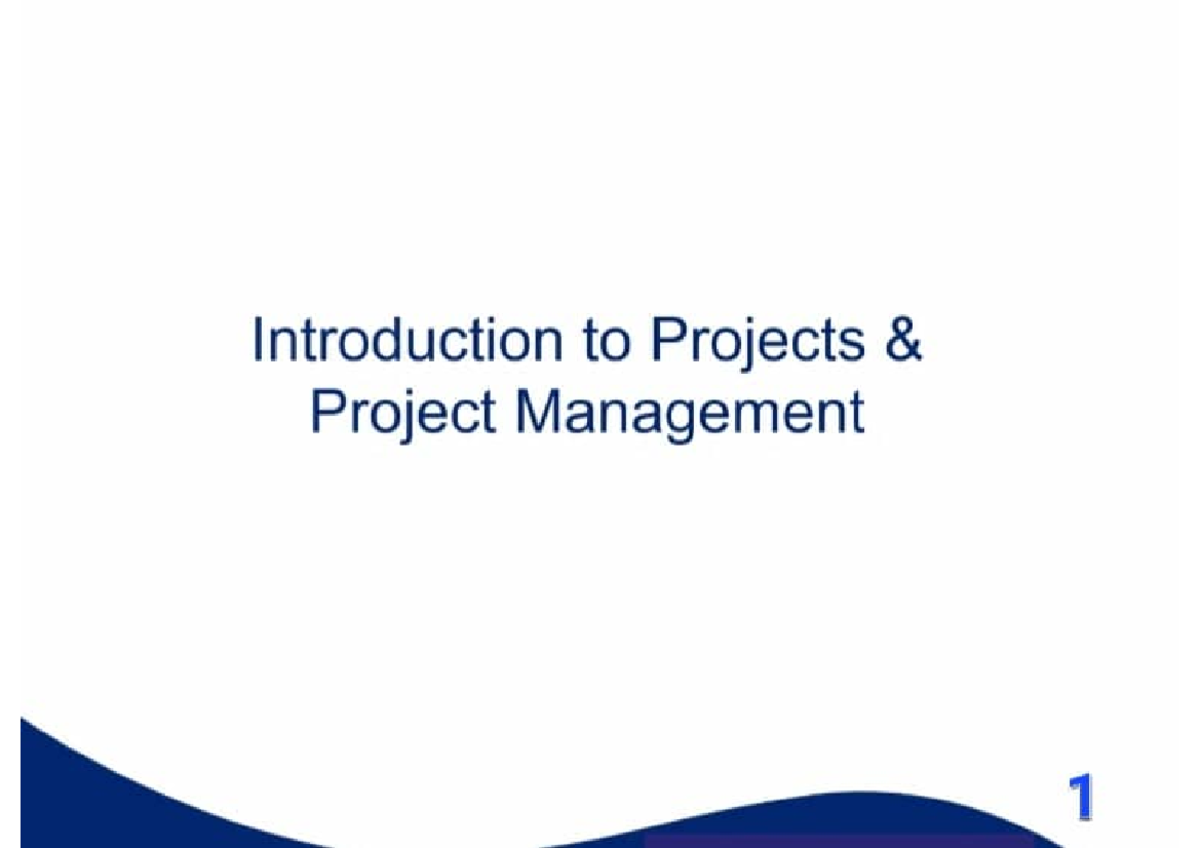 Industrial & Technology 3: Intro to Project Management Principles - Studocu