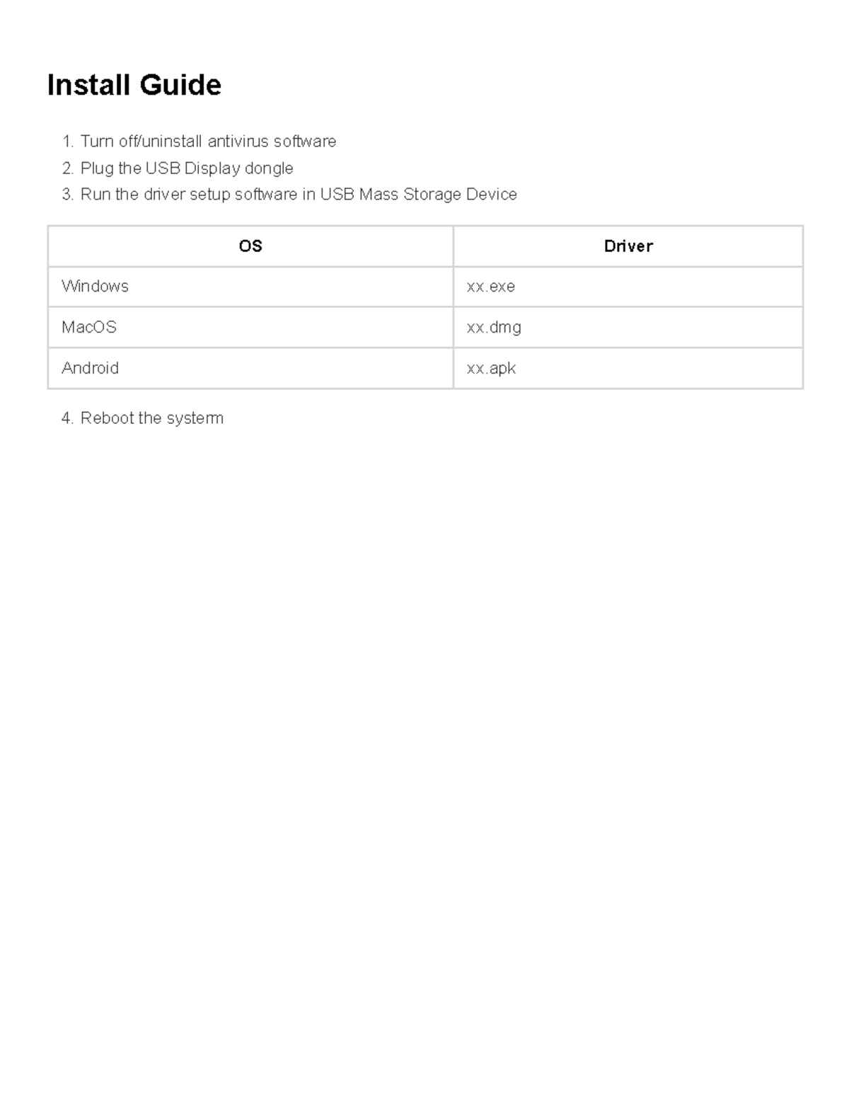 USB Display Driver Installation Guide - ccc - Studocu