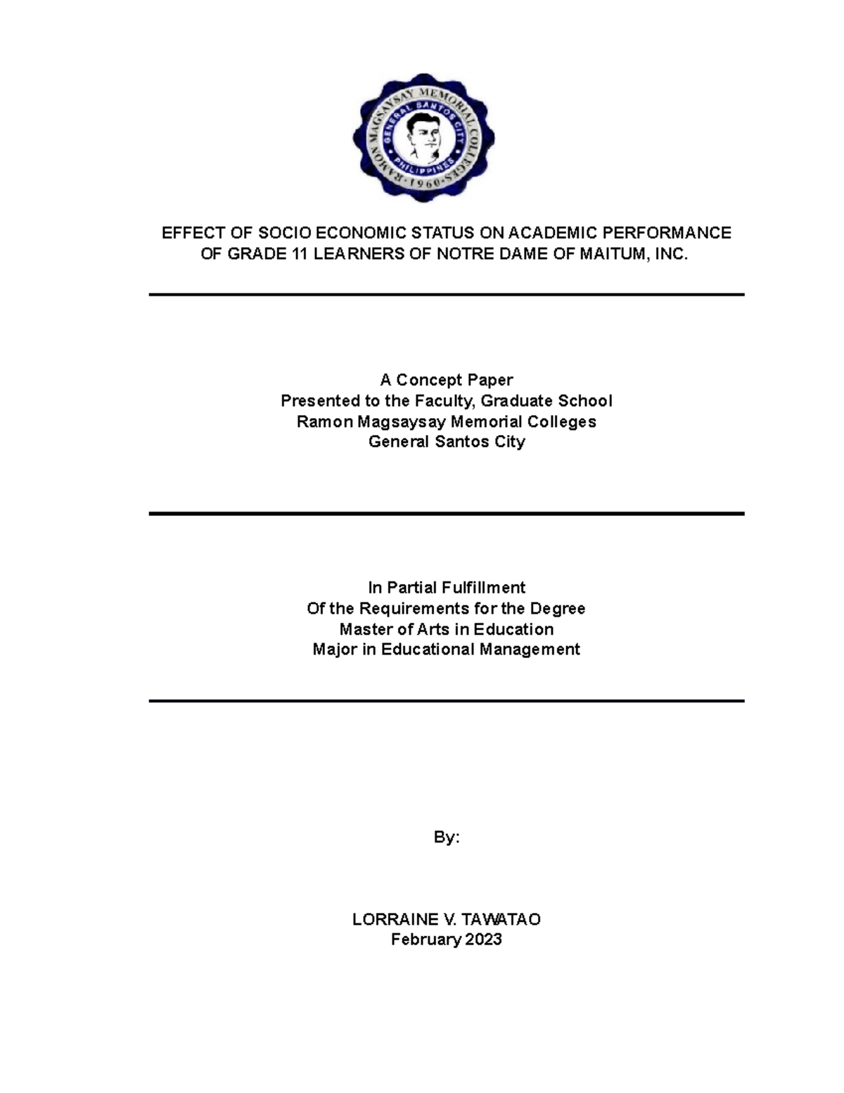 Effect OF Socio Economic Status ON Academic Performance OF Secondary ...