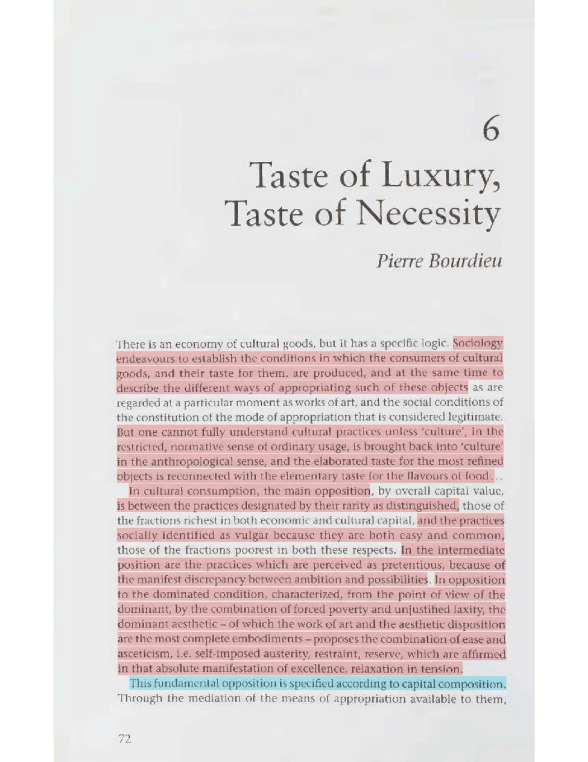 The Taste of Luxury vs. Necessity: Insights from Bourdieu's Sociology ...