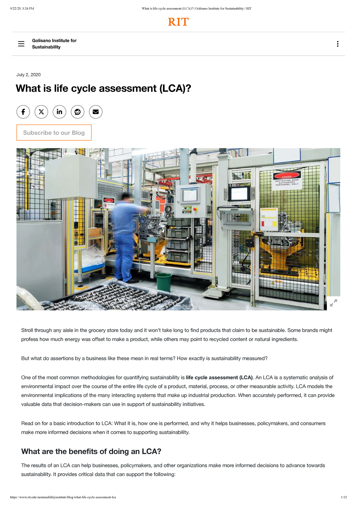 LCA Overview: Understanding Life Cycle Assessment for Sustainability ...
