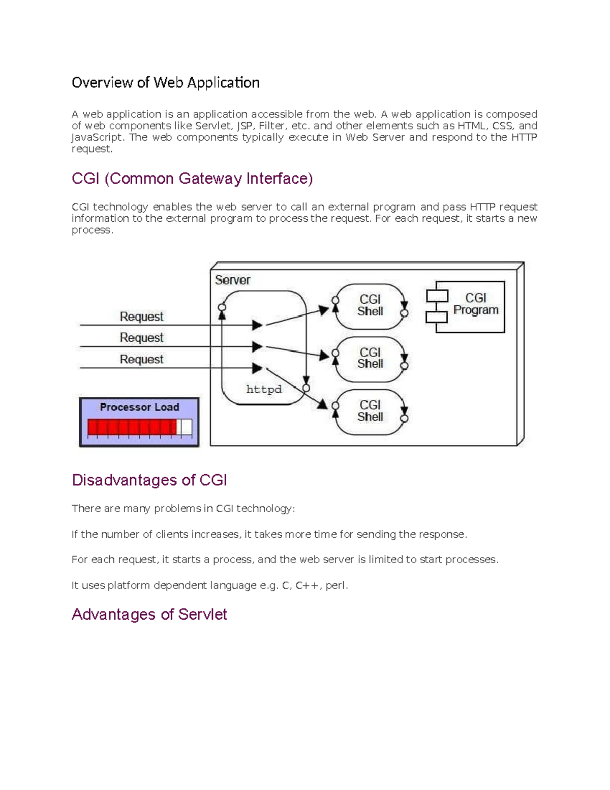 Unit-6: Overview of Web Applications, Servlets, and JSP - Studocu