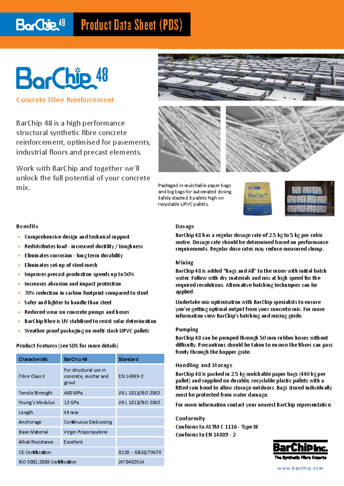 BarChip 48 PDS: High-Performance Concrete Fibre Reinforcement - Studocu