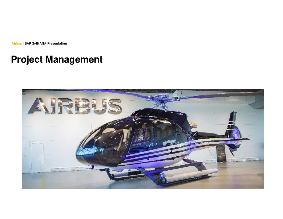 Airbus Helicopters PM Case Study with SAP S/4HANA Insights - Studocu