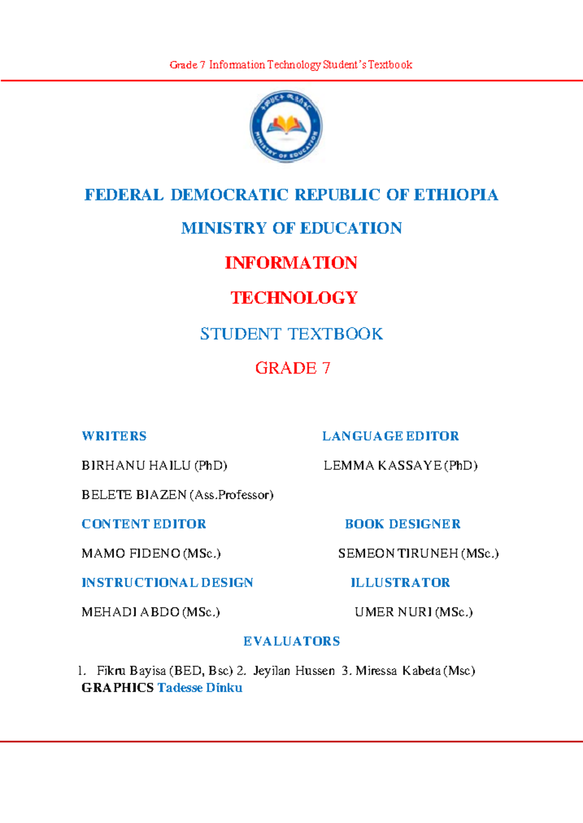 Grade 7 IT Textbook: Intro to ICT & Computer Hardware Concepts - Studocu