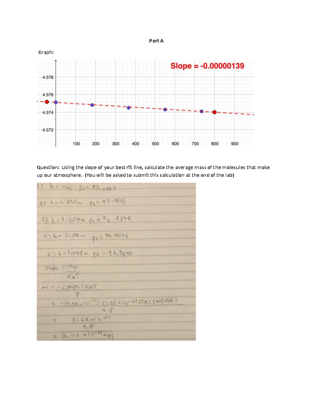 Physics 1080 Lab 3 - Barometric Pressure & Surface Tension Analysis - Studocu