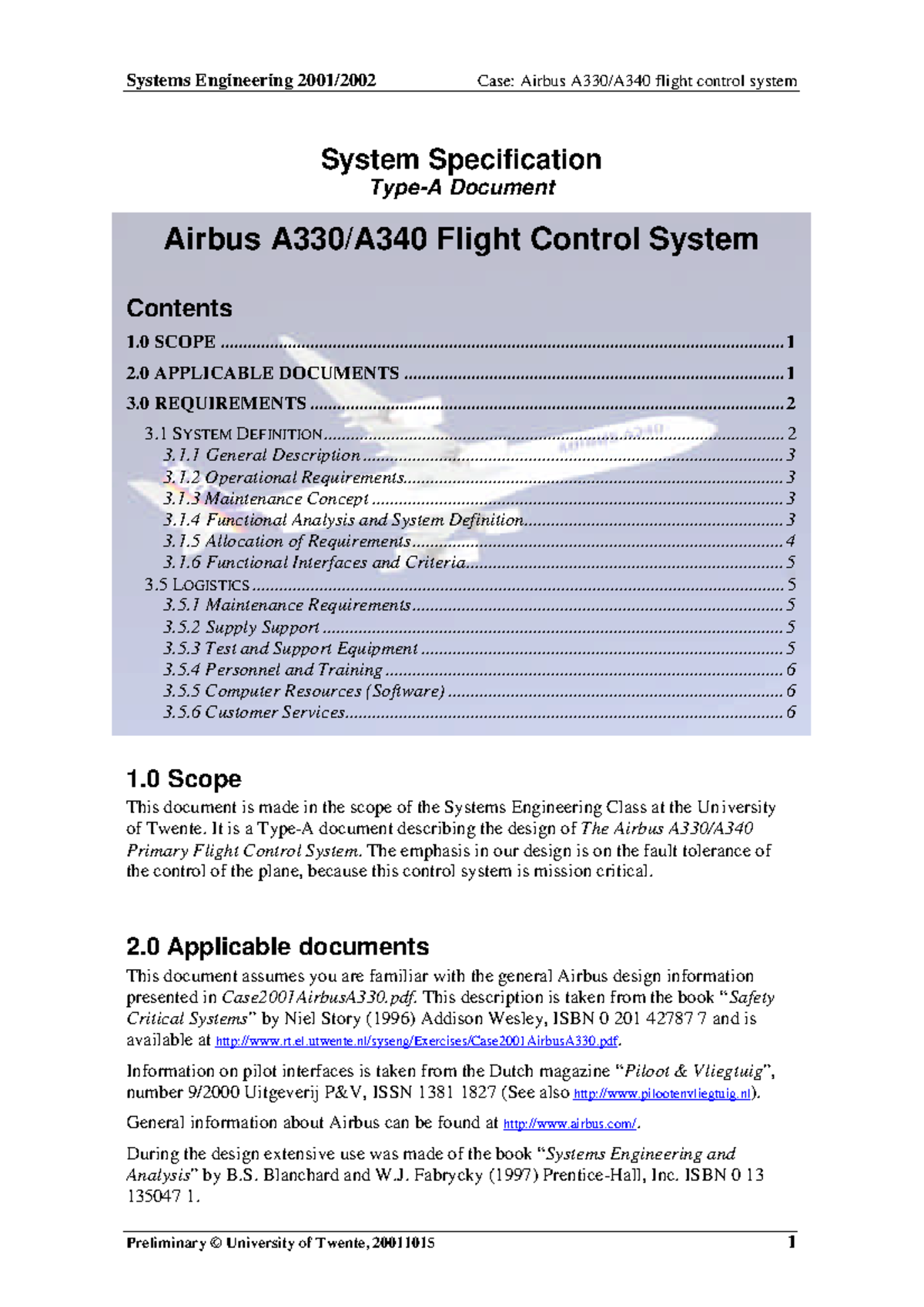 Aircraft system - HJHJ - System Specification Type-A Document Airbus ...