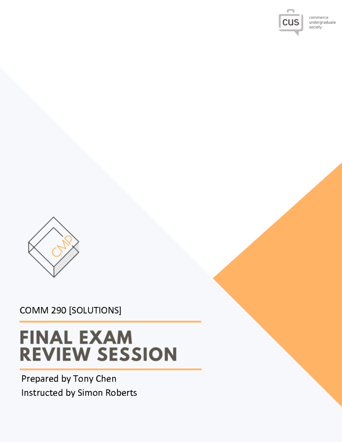 COMM 290 Final Exam Study Guide: Excel & Linear Programming Concepts ...