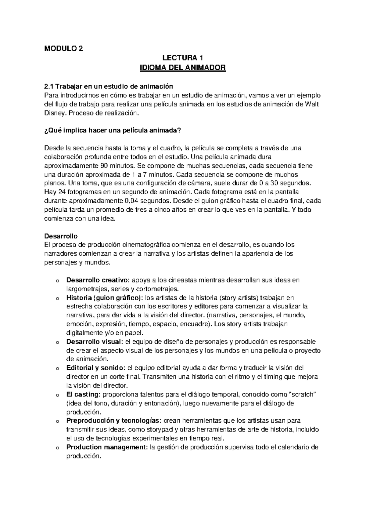 Modulo 1 IAD - De nada - MODULO 2 LECTURA 1 IDIOMA DEL ANIMADOR 2 ...
