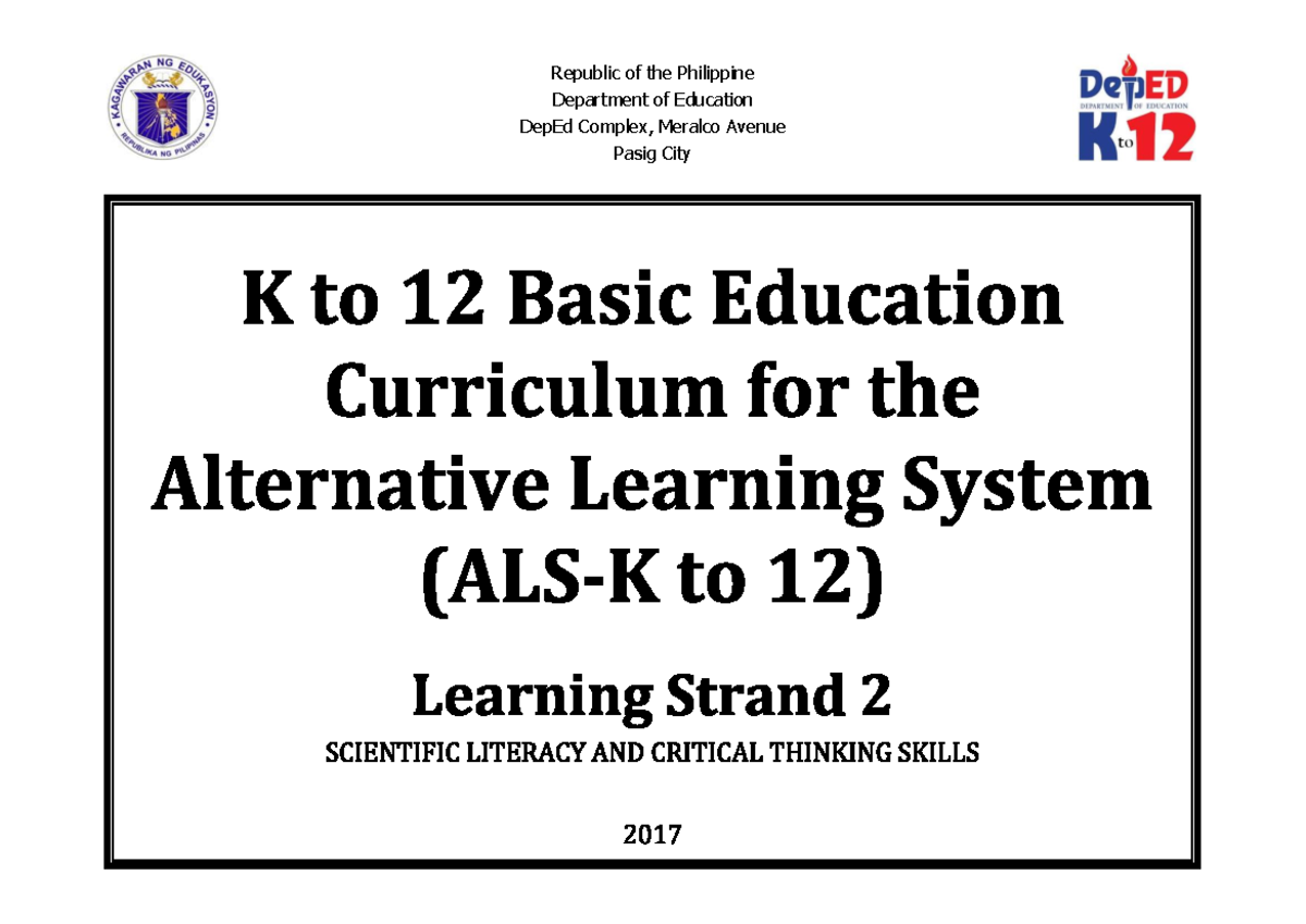 LS 2 Critical Thinking & Scientific Literacy Skills Overview and ...