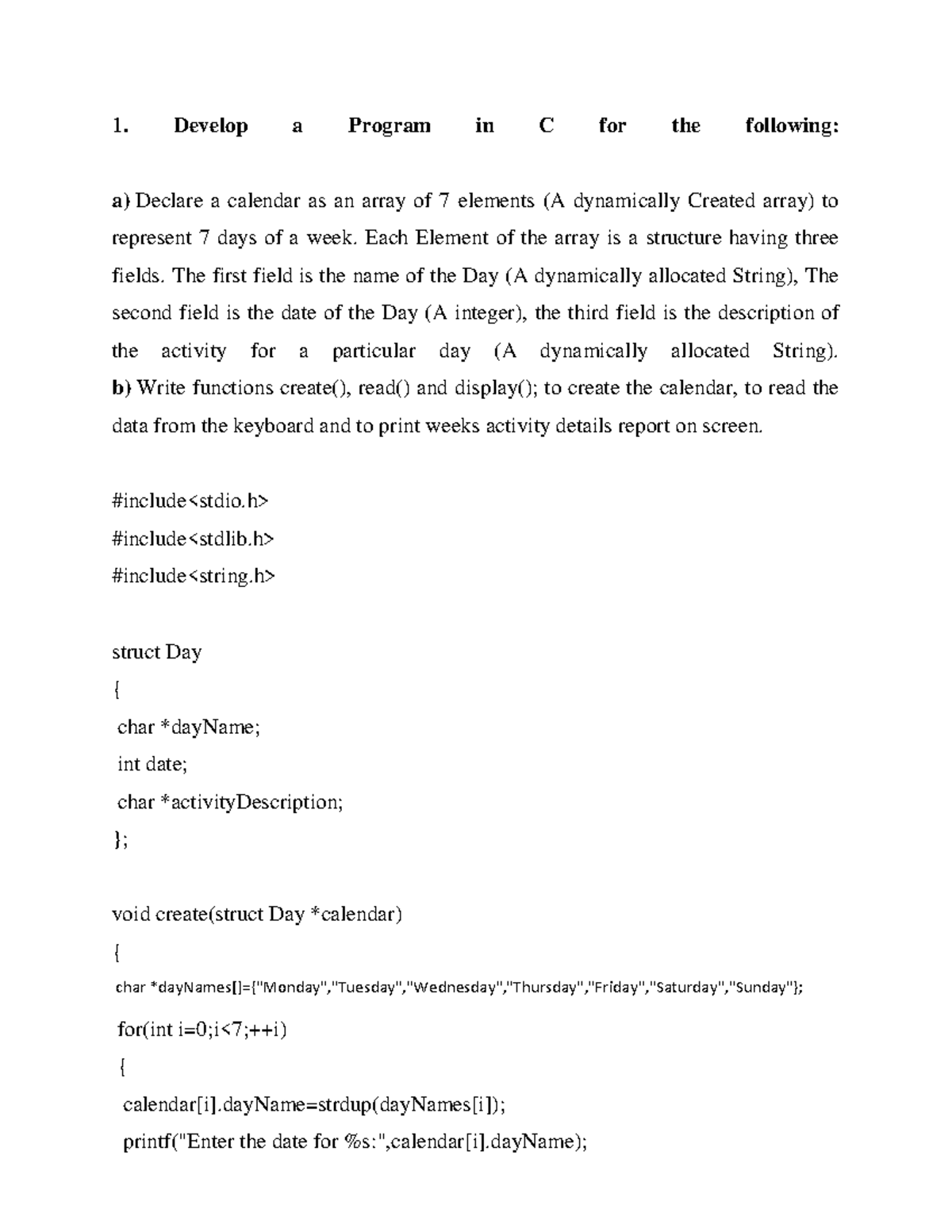 C Programming: Calendar, String Operations, Stack & Infix to Postfix ...