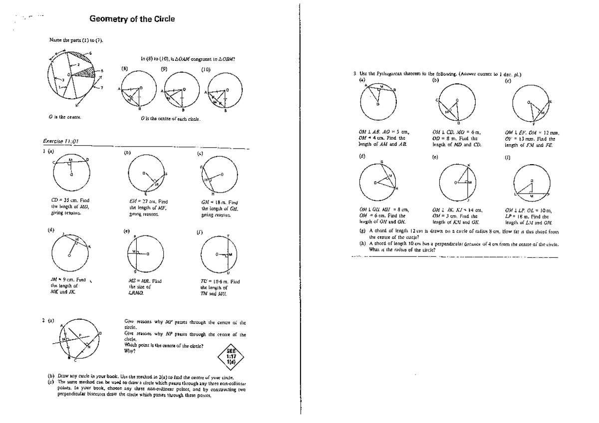 8.13.2 - Geometry of Circles: Chords, Properties, and Theorems - Studocu
