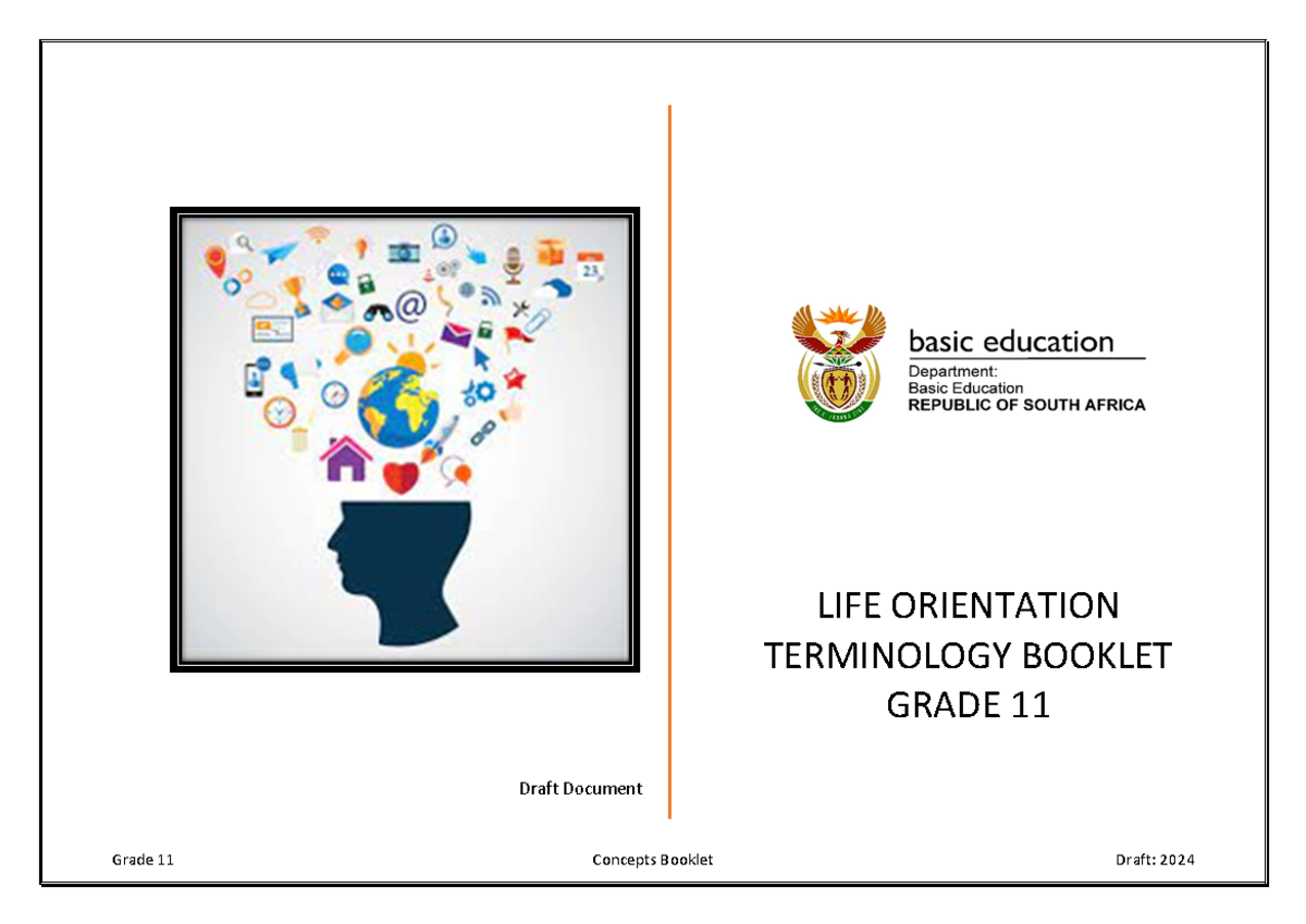 Grade 11 LO: Terminology Concepts for Life Orientation 2024 - Studocu
