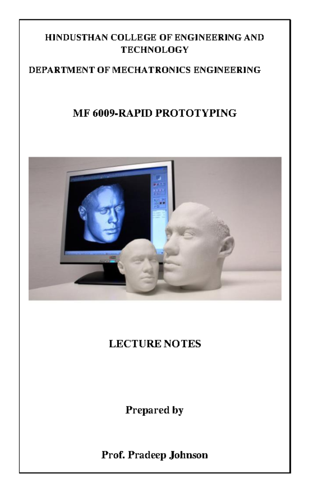 Lecture Notes(Rapid Prototype)-latest - HINDUSTHAN COLLEGE OF ...