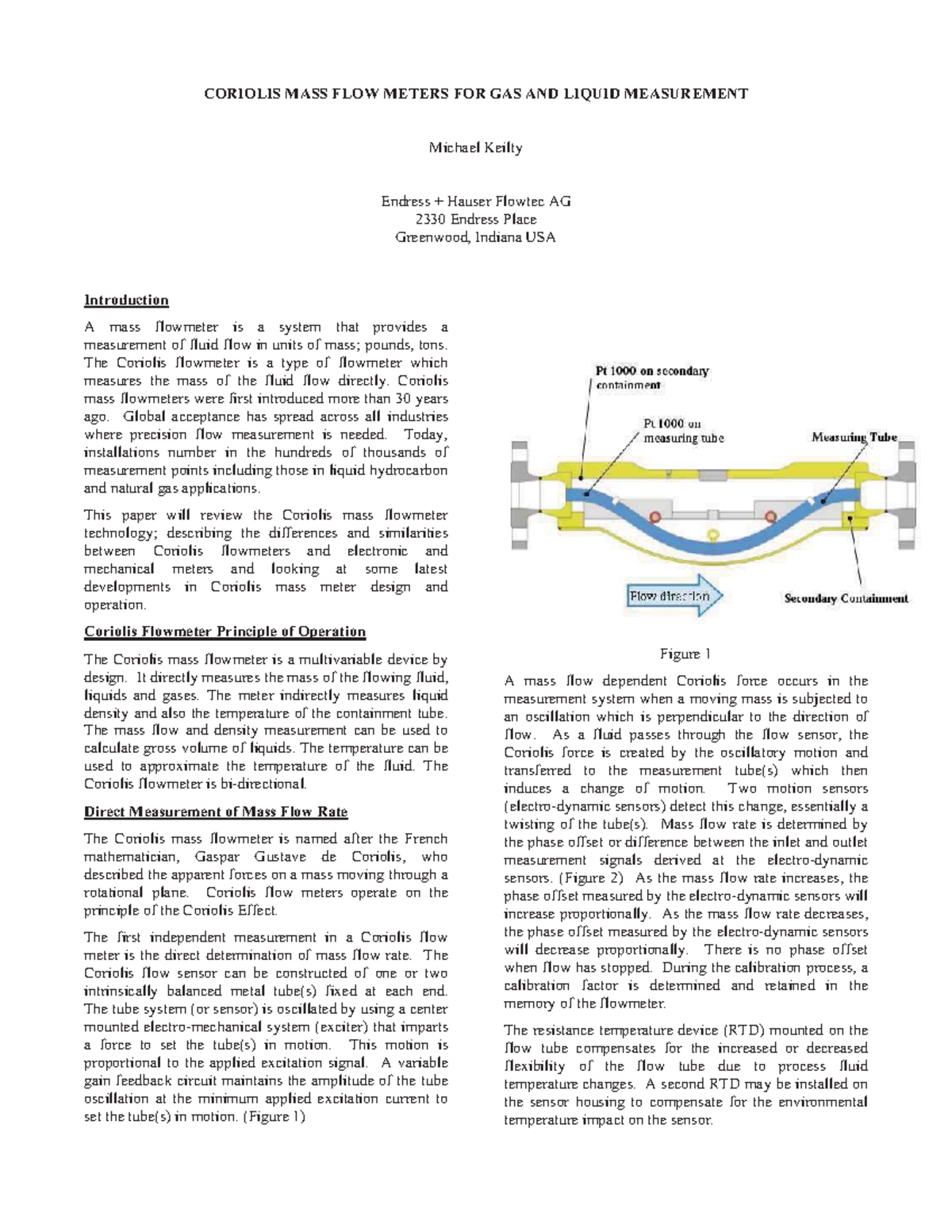 Coriolis Mass Flow Meters: Principles & Applications in Fluid ...