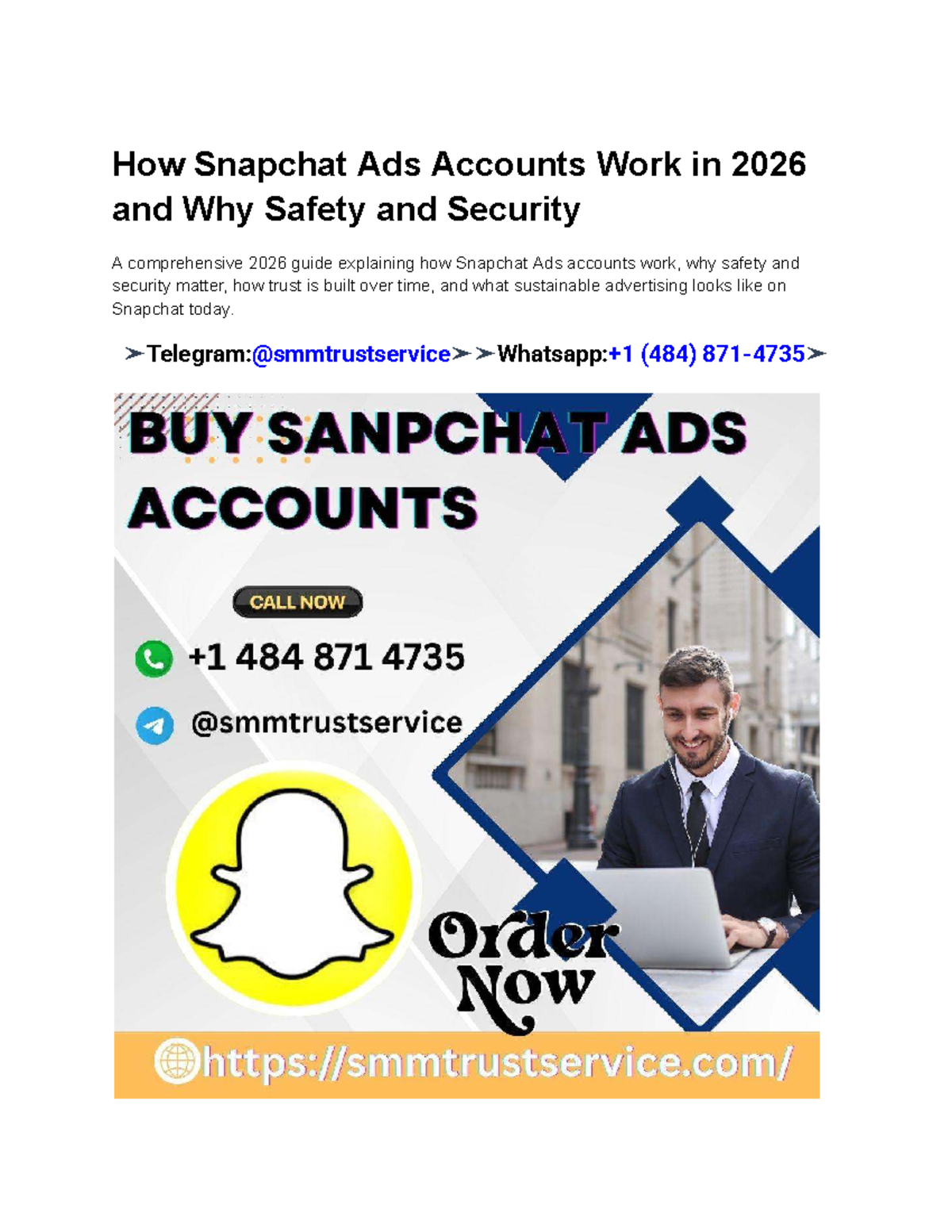 Snapchat Ads Accounts in 2026: A Guide to Safety and Success - Studocu