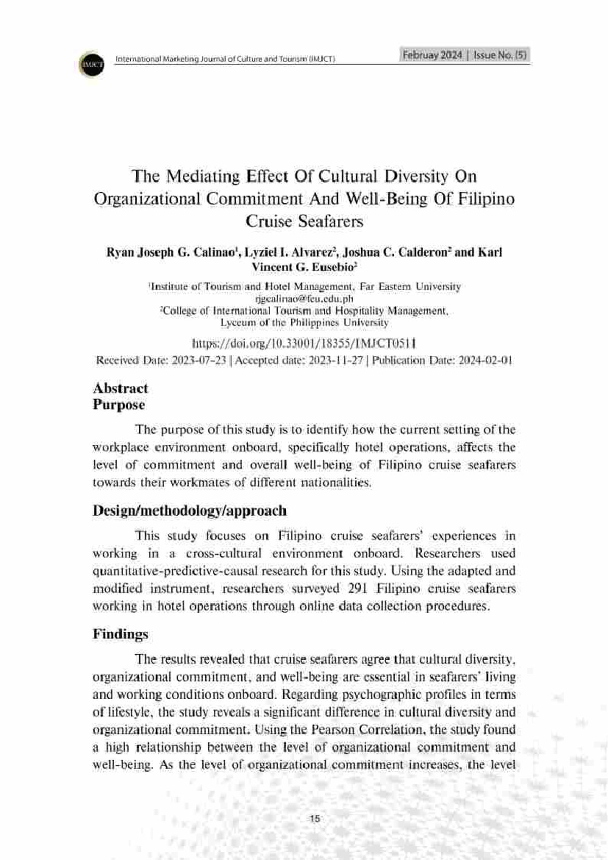 The Mediating Role of Cultural Diversity on Organizational Commitment ...