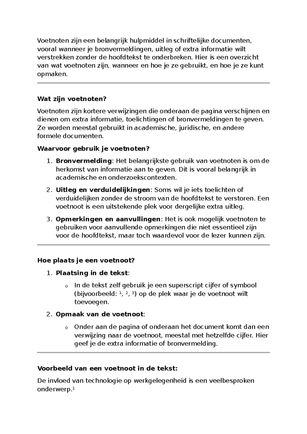 Voetnoten: Belang, Plaatsing en Stijlen voor Academische Documenten ...