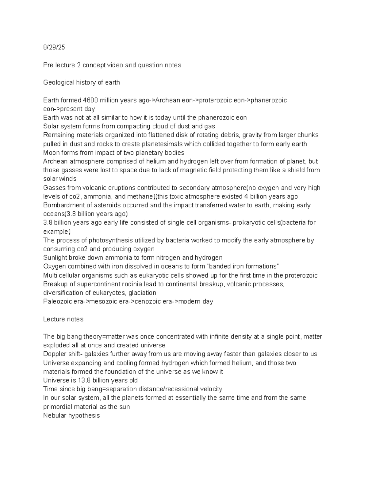 Geology 101: Lecture Notes on Plate Tectonics & Rock Cycle Concepts ...