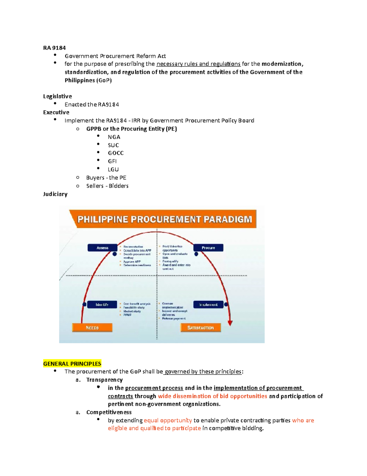 Government Procurement Reform Act - Transparency in the procurement ...