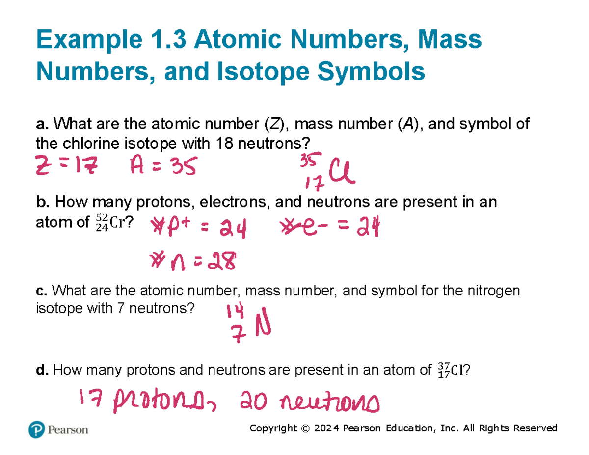Chem1206am: Atomic Mass, Isotopes, and Moles Concepts Overview - Studocu