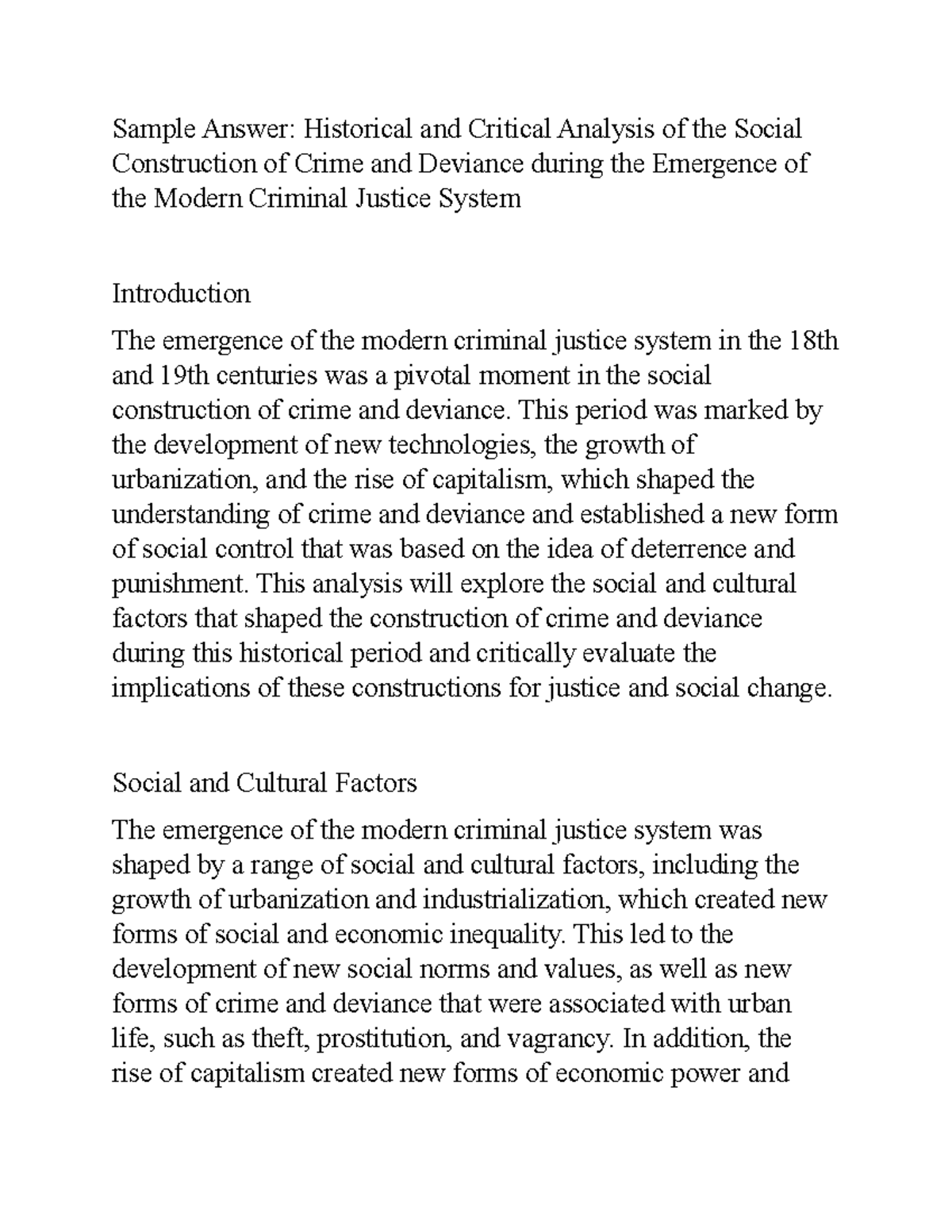 SOCI4221 Assignment 2: Analyzing Crime & Deviance Social Constructs ...
