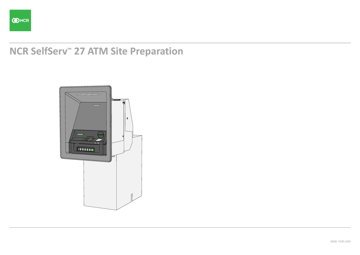 NCR 27 ATM Site Preparation Guide for Architects and Installers - Studocu