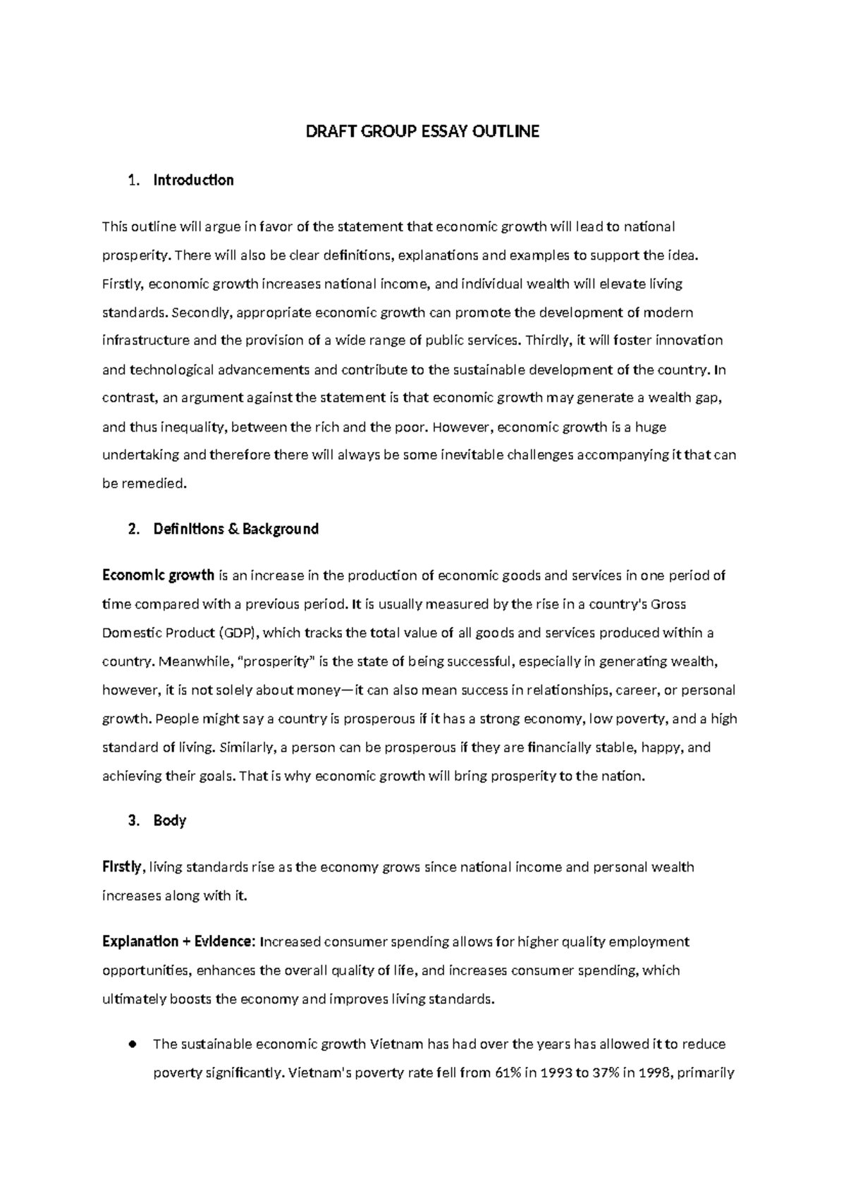 Aen20 Draft-Group-Essay-Outline Group-5 - DRAFT GROUP ESSAY OUTLINE ...