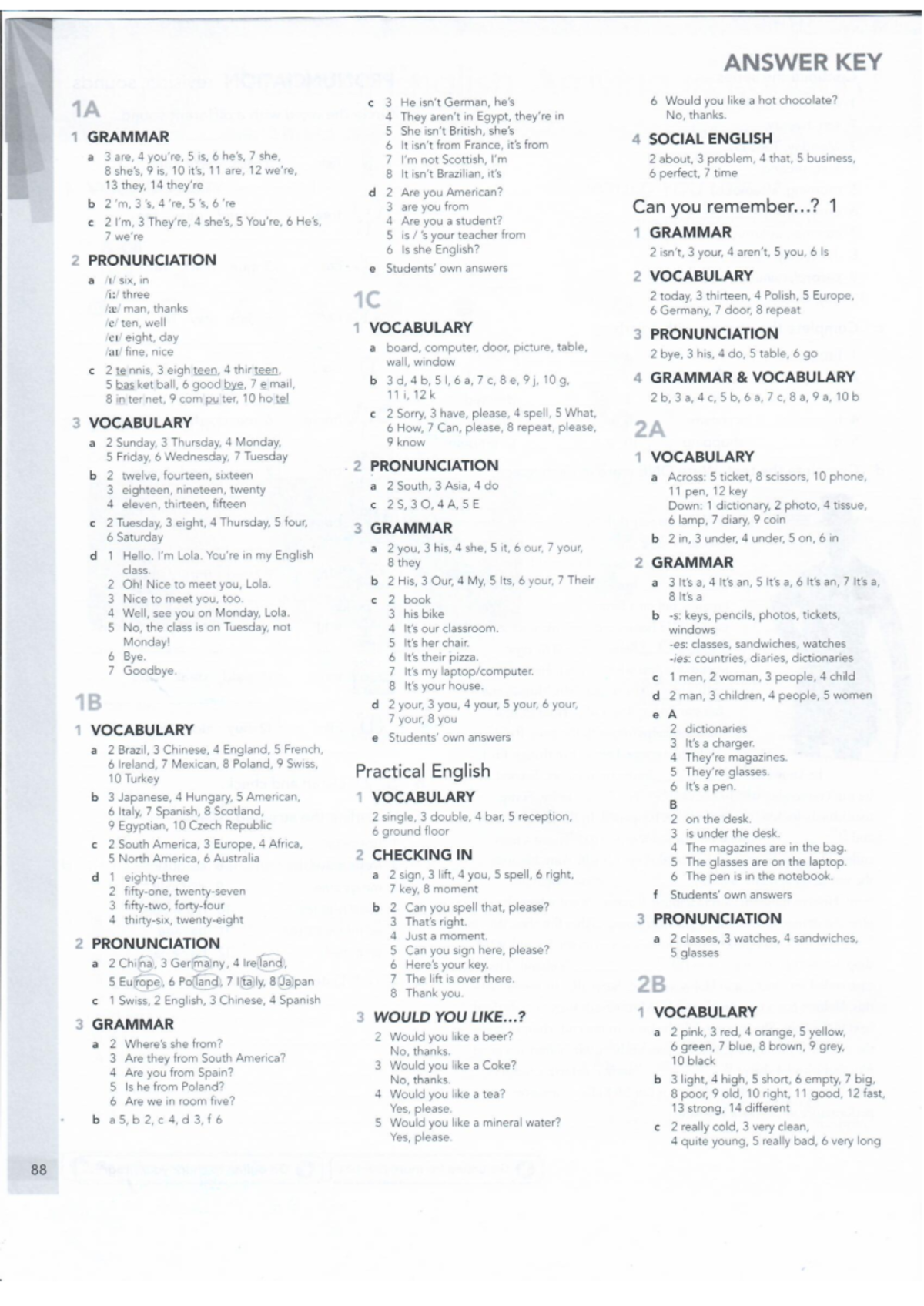 English File 4th Ed. Elementary: Workbook Answer Key Insights - Studocu