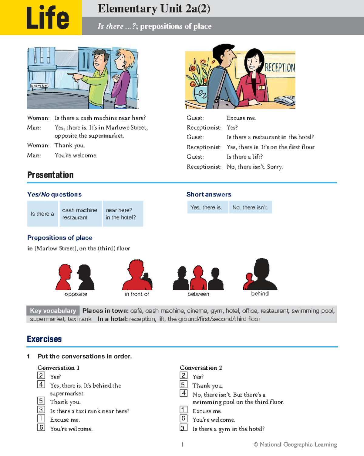 Elementary Unit 2a(2) Prepositions of Place - Answers (86541) - Studocu