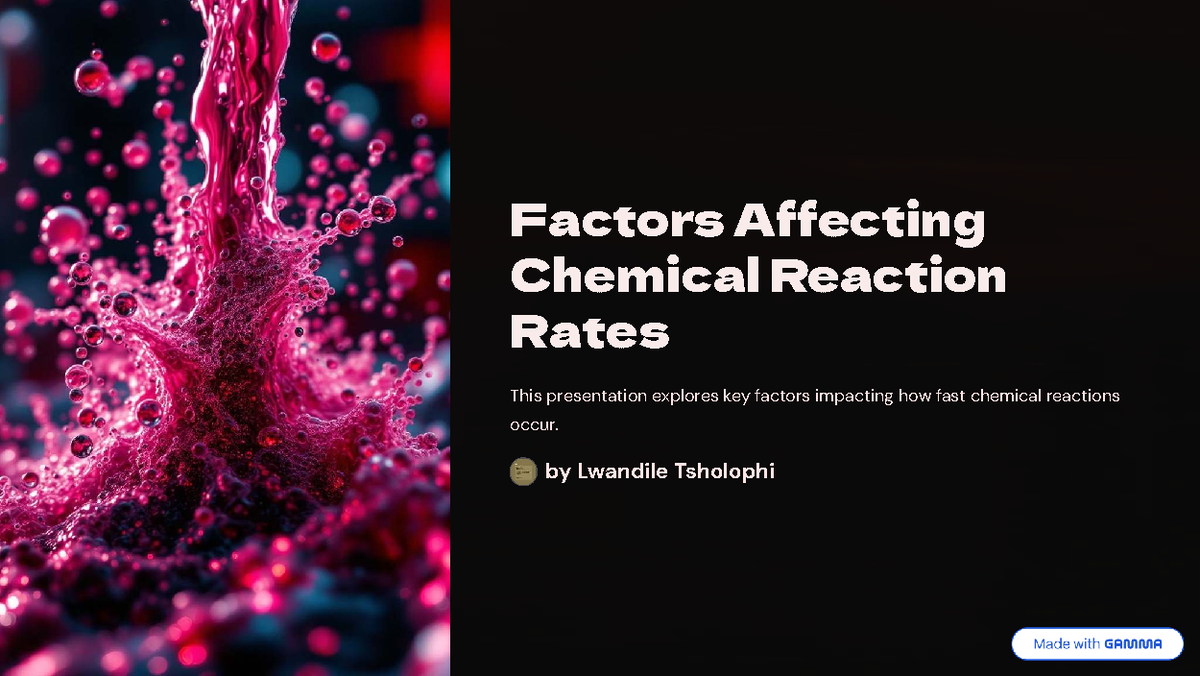 Factors Affecting Chemical Reaction Rates: Key Influences Explained ...