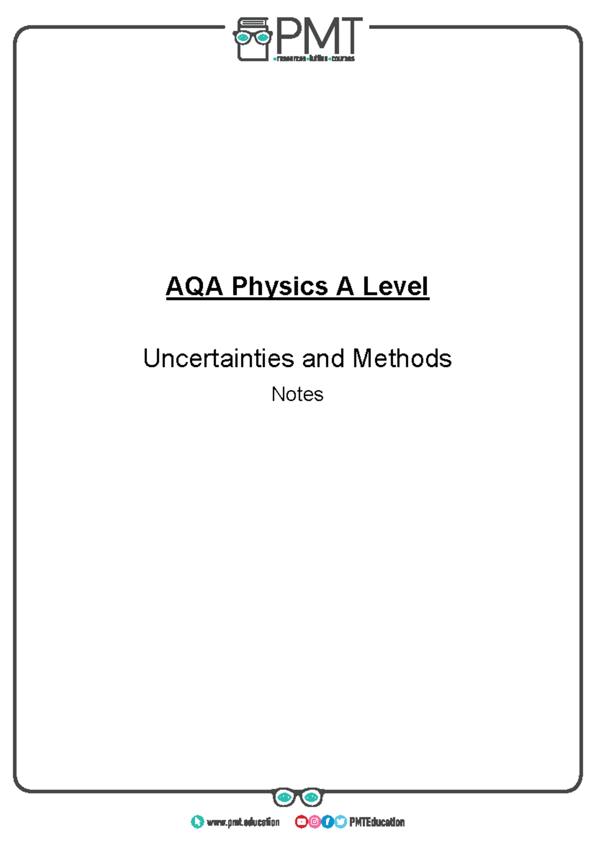 AQA Physics A Level: Understanding Uncertainties and Measurement Errors ...
