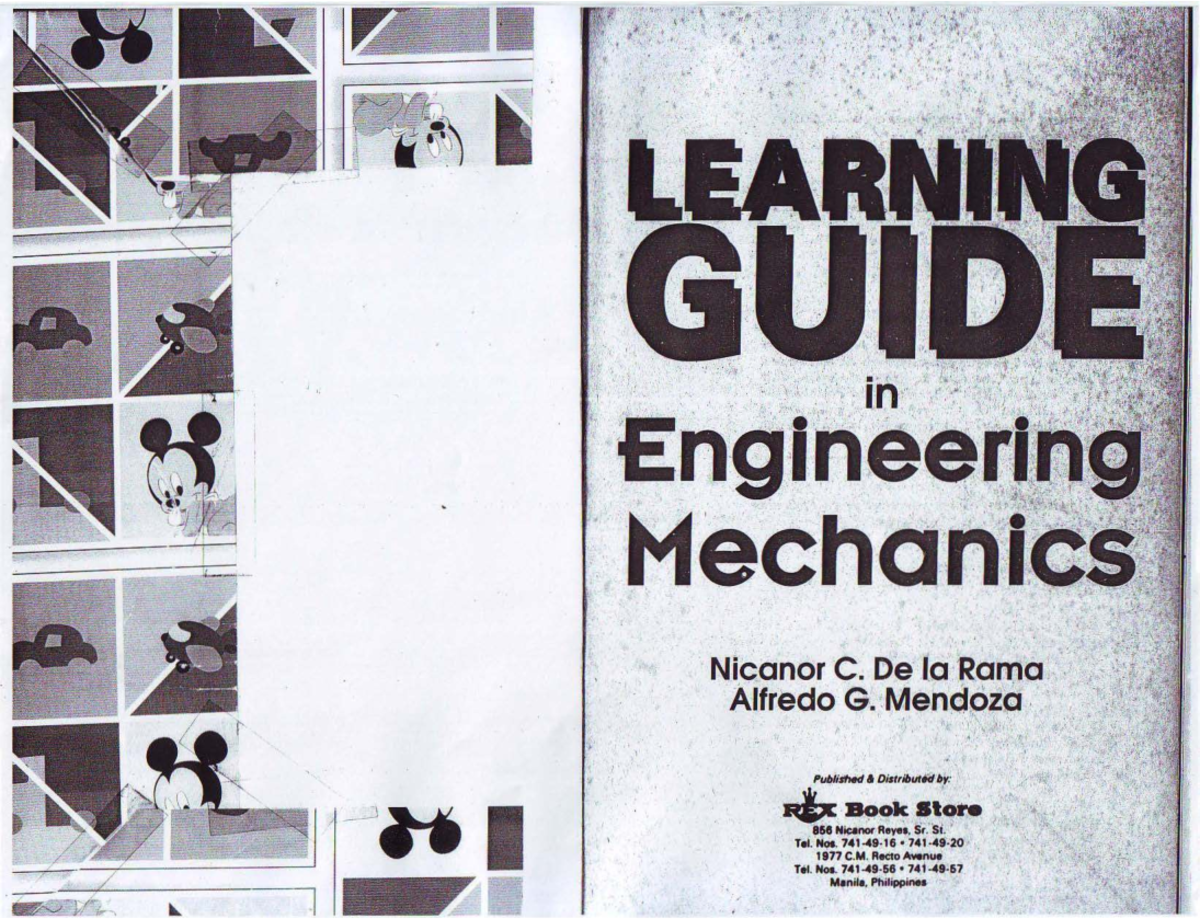Learning Guide in Engineering Mechanics (ENGR 101) by Rama & Mendoza ...