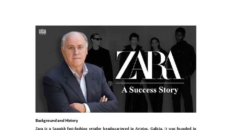 ZARA Case Study: Background, History, and Supply Chain Management - Studocu