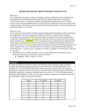 Week 4 SPSS Worksheet Dependent Groups Assignment - SPSS WORKSHEET: DEPENDENT GROUPS TEMPLATE ...