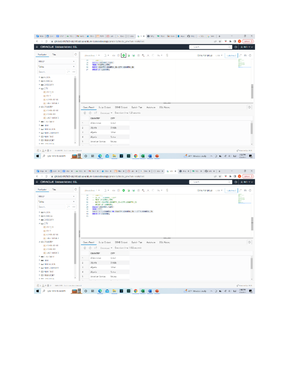 SQL LAB 3 - lab 3 - GH pups Hl ear csz Navigator Files BKELLY Tables ...