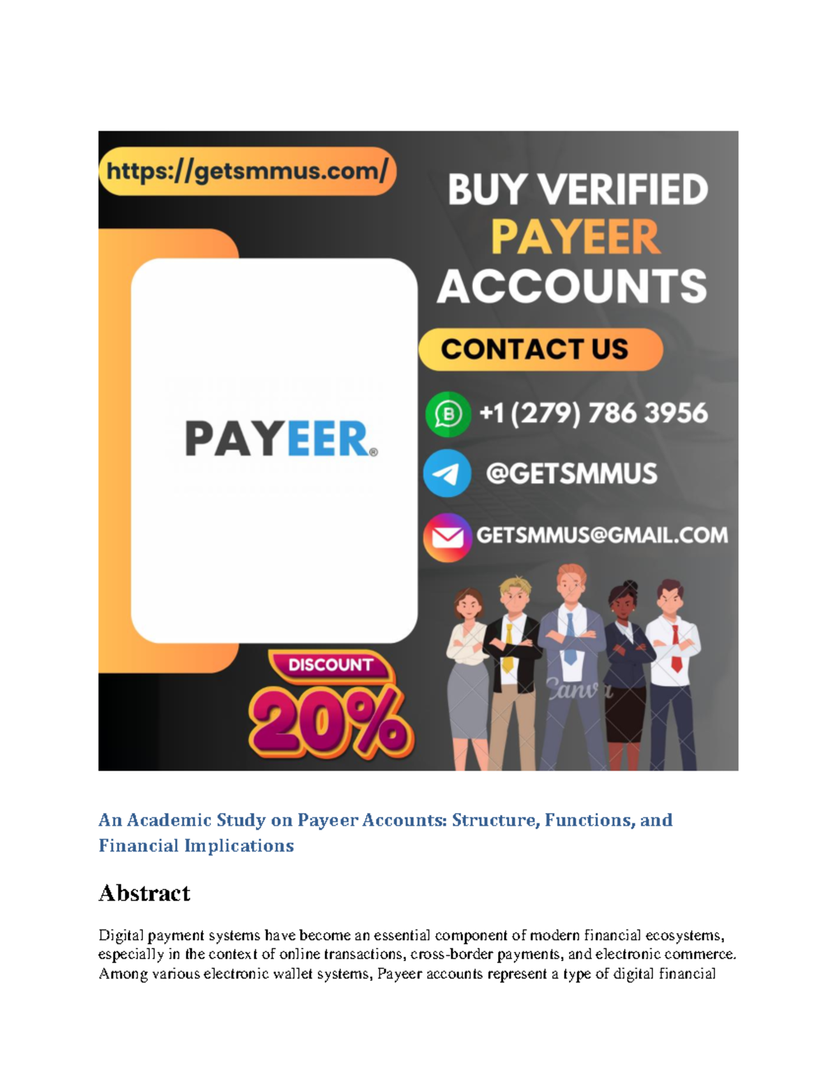 Academic Analysis of Payeer Accounts: Structure & Financial ...