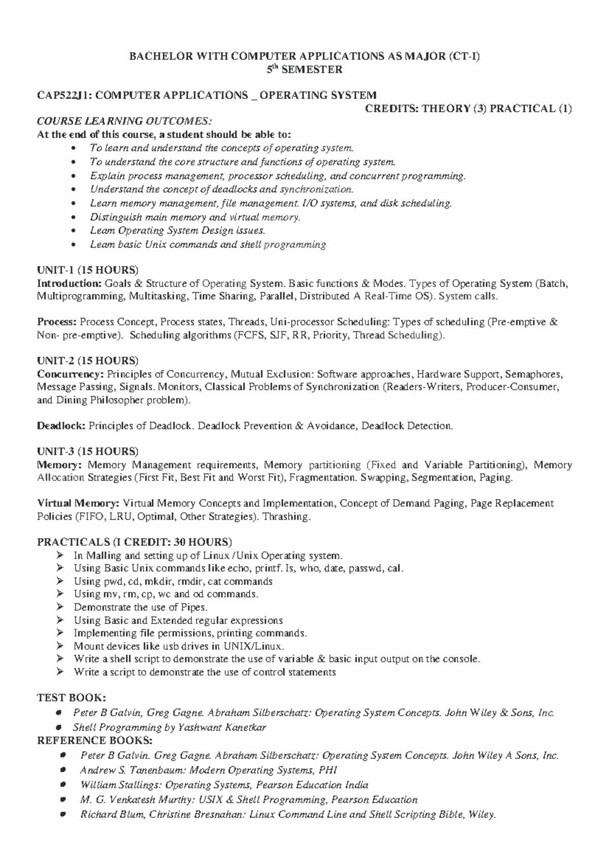 10742 - Bca - BACHELOR WITH COMPUTER APPLICATIONS AS MAJOR (CT-I) 5 th ...