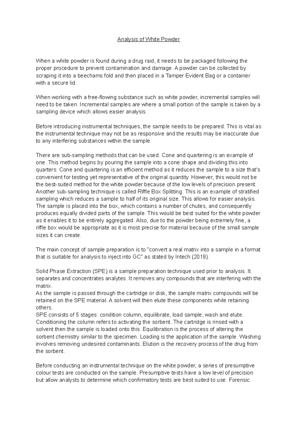 Forensic Science Expert Witness Report - REPORT AND STATEMENT OF ...