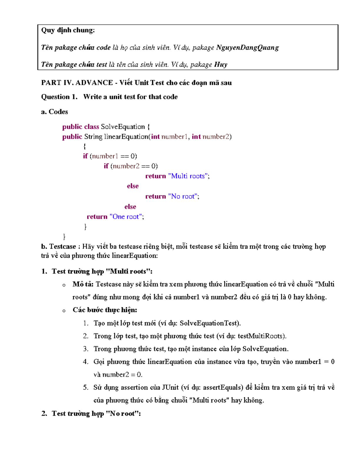 Lab 2 - Unit Test - Advance 2025: Writing Unit Tests for Java Code ...