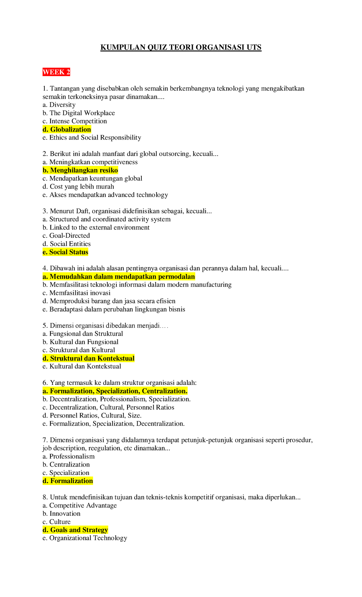 QUIZ TO UTS - soal dan jawaban - KUMPULAN QUIZ TEORI ORGANISASI UTS ...