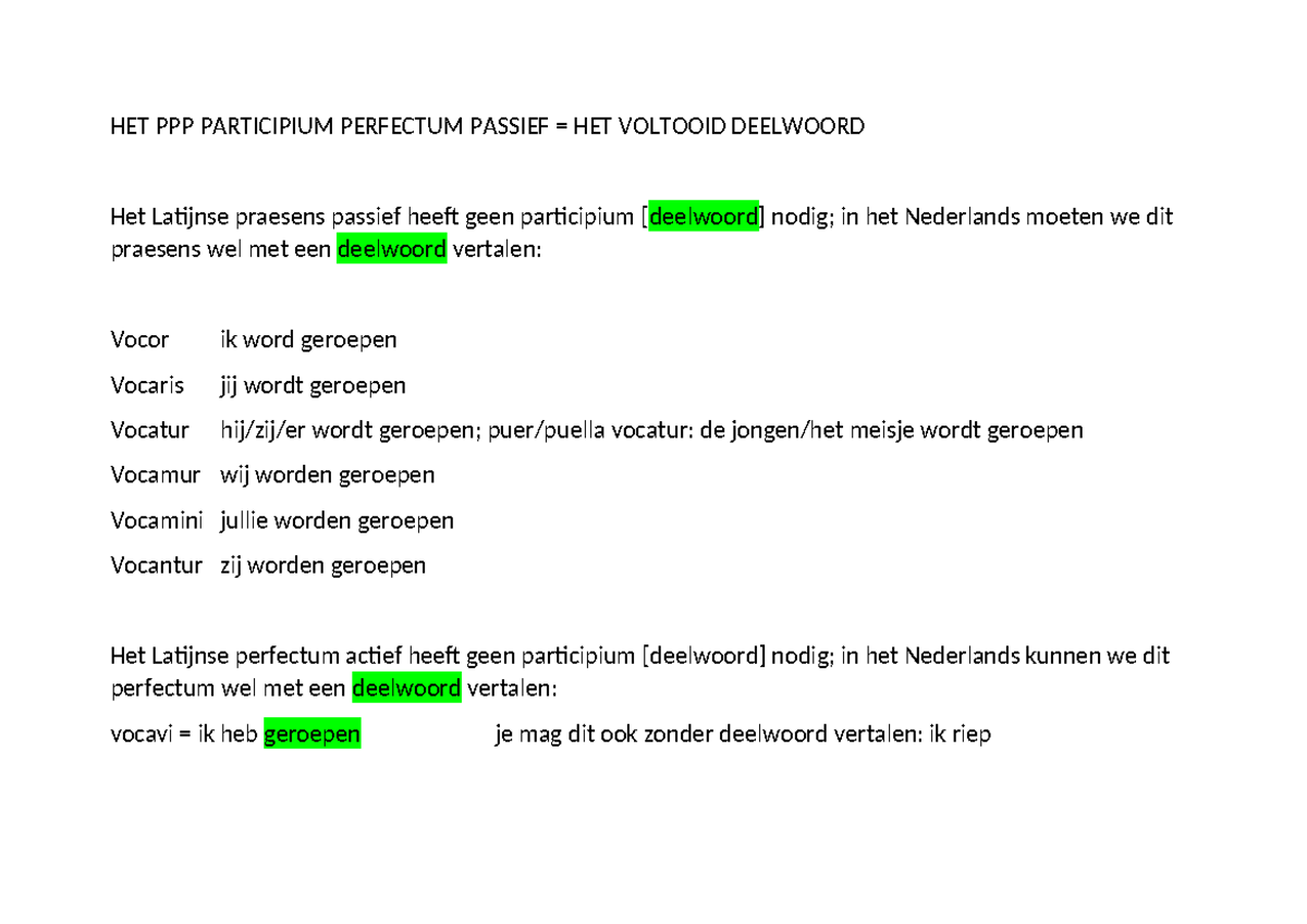 PPP Participium Perfectum Passief: Uitleg en Voorbeelden - Studeersnel