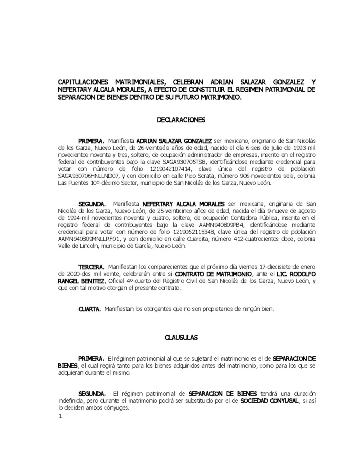 Ejemplo De Contrato Matrimonial Diferencia Entre Pareja De Hecho Y