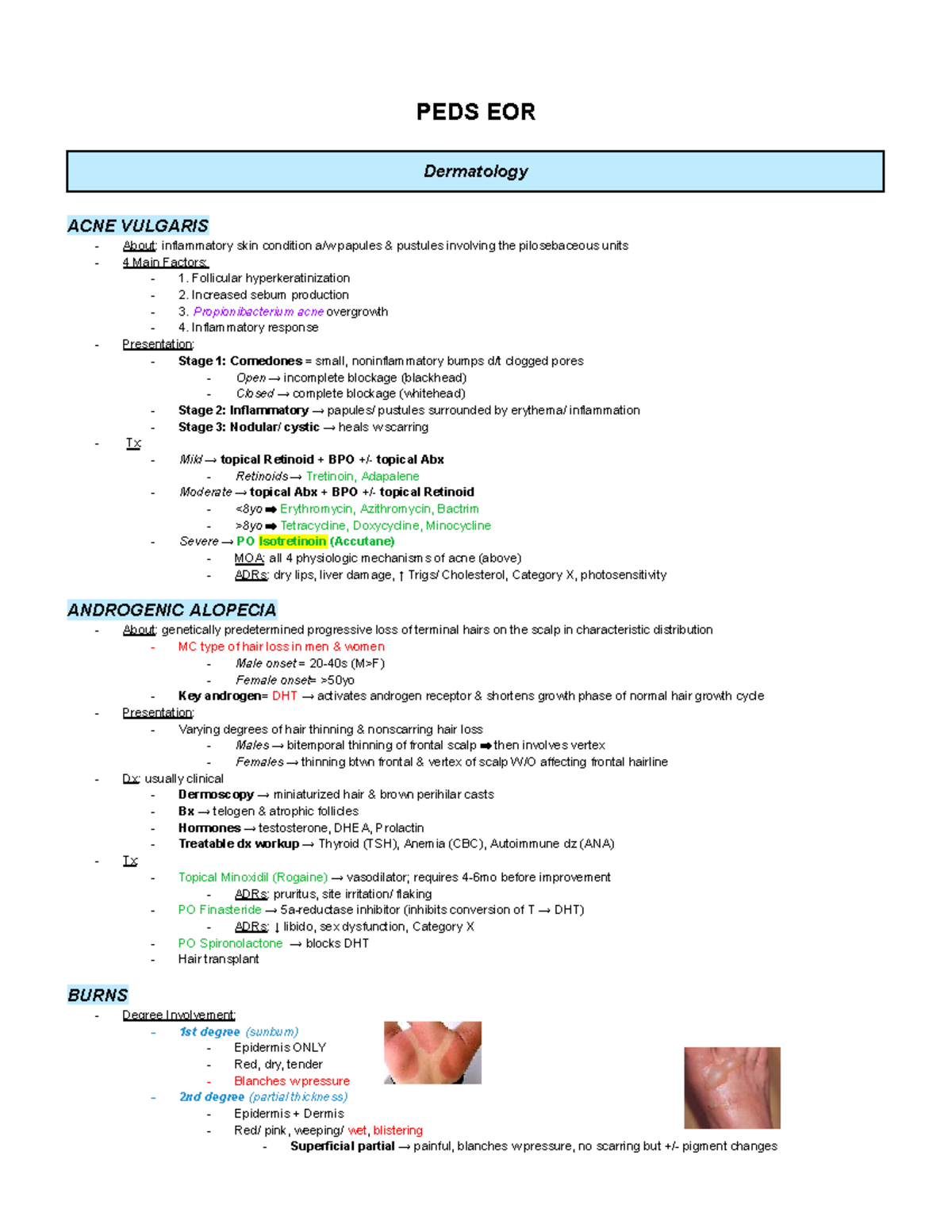PEDS 101: Inflammatory Skin Conditions and Their Management Summary ...